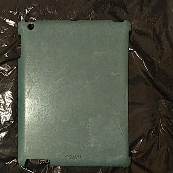 Coach | Accessories | Coach Blue Bleecker Leather Molded Ipad Mini Case ...